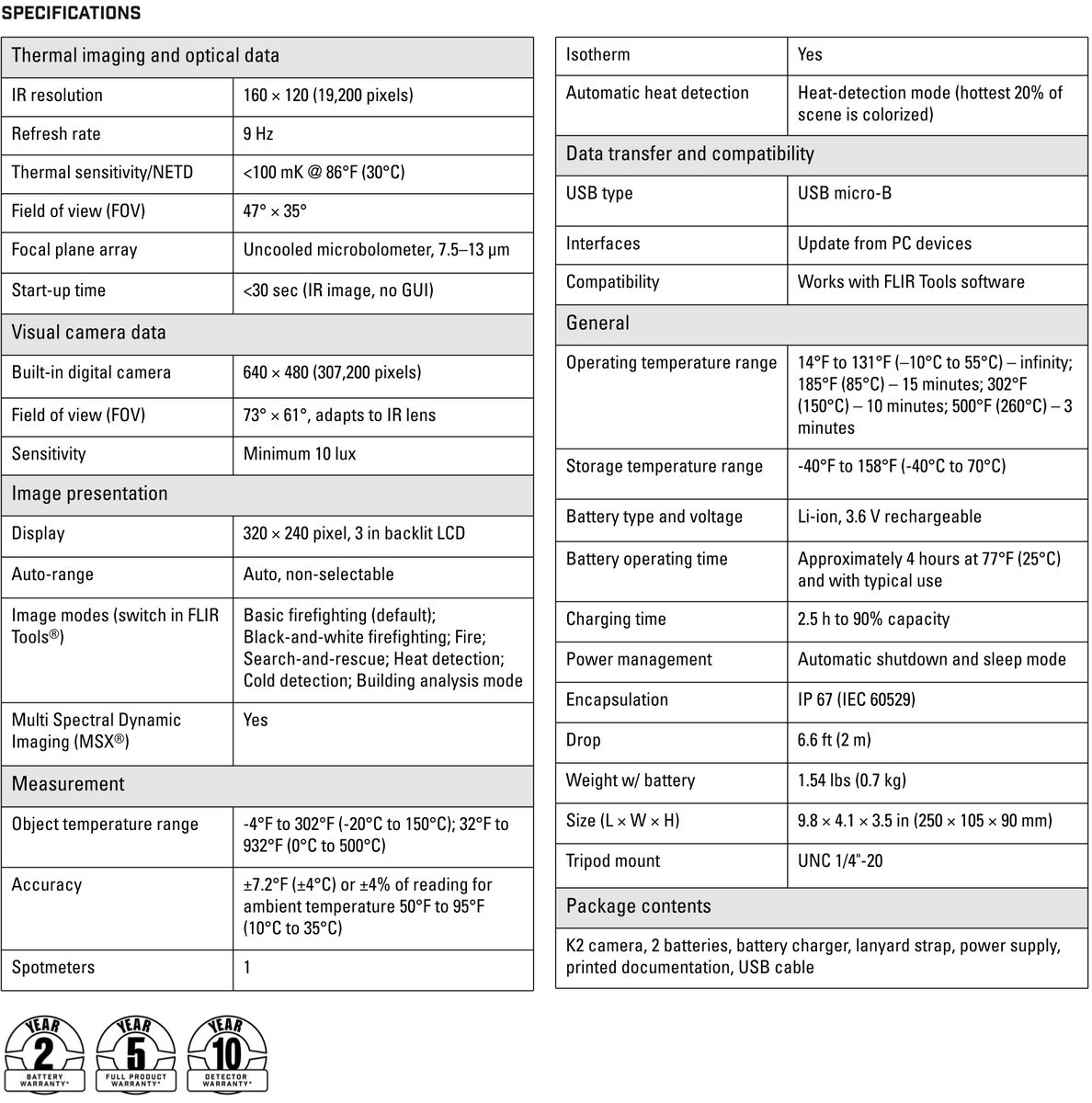 FLIR K2 Kit | Johnson’s Fire Equipment